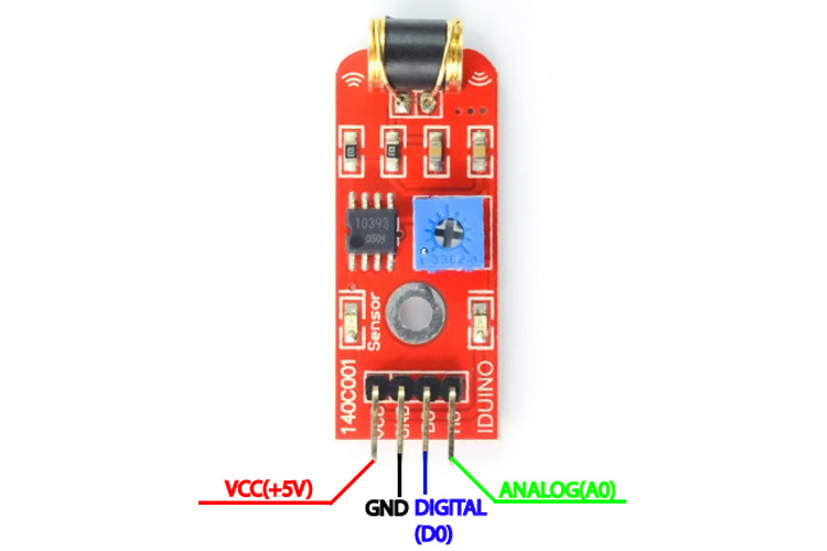 801S Vibration Sensor Module Pinout, Features, Datasheet, Applications ...
