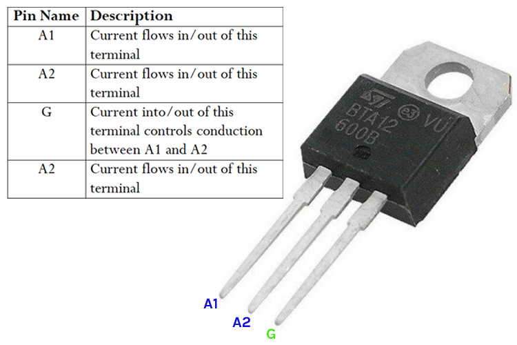 BTA12 TRIAC PINOUT，数据表，等效和规格 - 乐鱼全站app下载