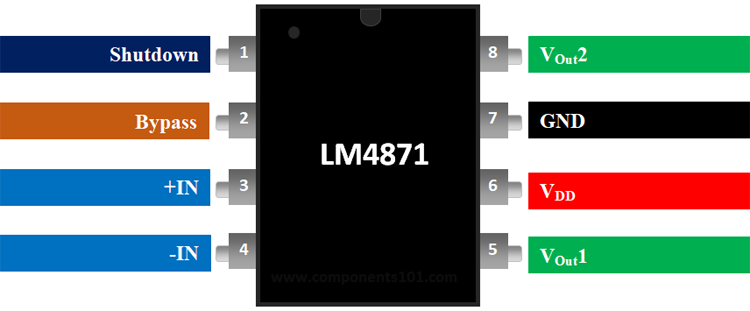 MD8002A Audio Amplifier Pinout, Datasheet, Features, 43% OFF