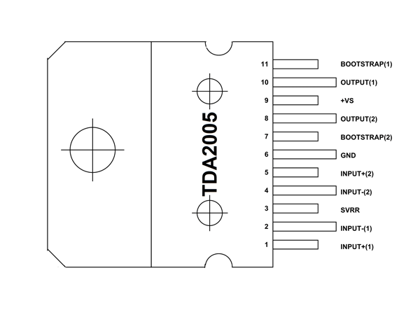 TDA2005放大器引出线、数据表、特性和交货ample Circuits - 乐鱼全站app下载