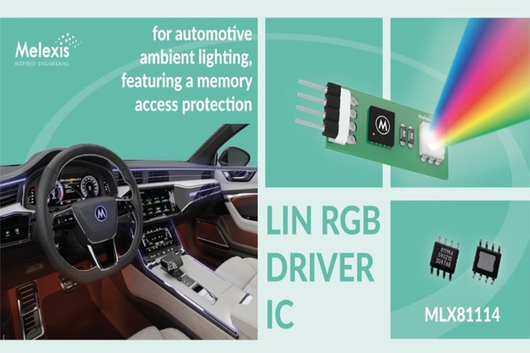 启用防盗MLX81114 RGB LED控制器，具有用于汽车环境照明的存储器访问保护 - 乐鱼全站app下载