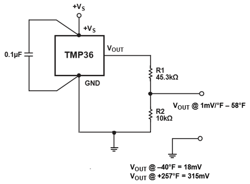 TMP36温度传感器引脚，功能，等效，电路和数据表 - 乐鱼全站app下载