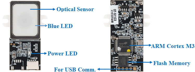 GT511C3 Fingerprint Scanner Module Pinout, Specs, Alternatives ...