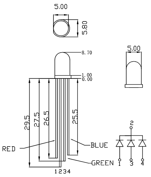 RGB LED引脚，功能，电路和数据表 - 乐鱼全站app下载